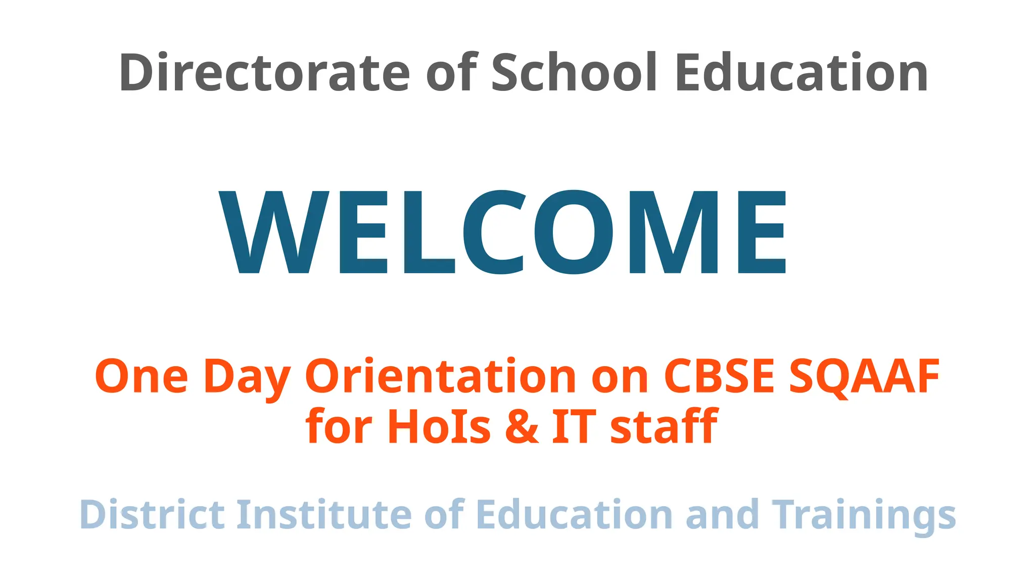 School Quality assessment & Assurance Framework | PPTX