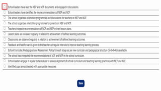 School Quality assessment & Assurance Framework | PPTX