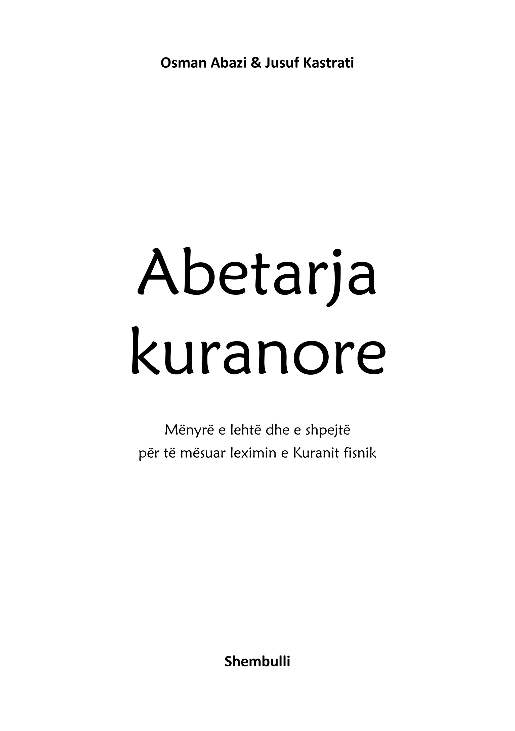 Sq Abetarja Kuranore | PDF