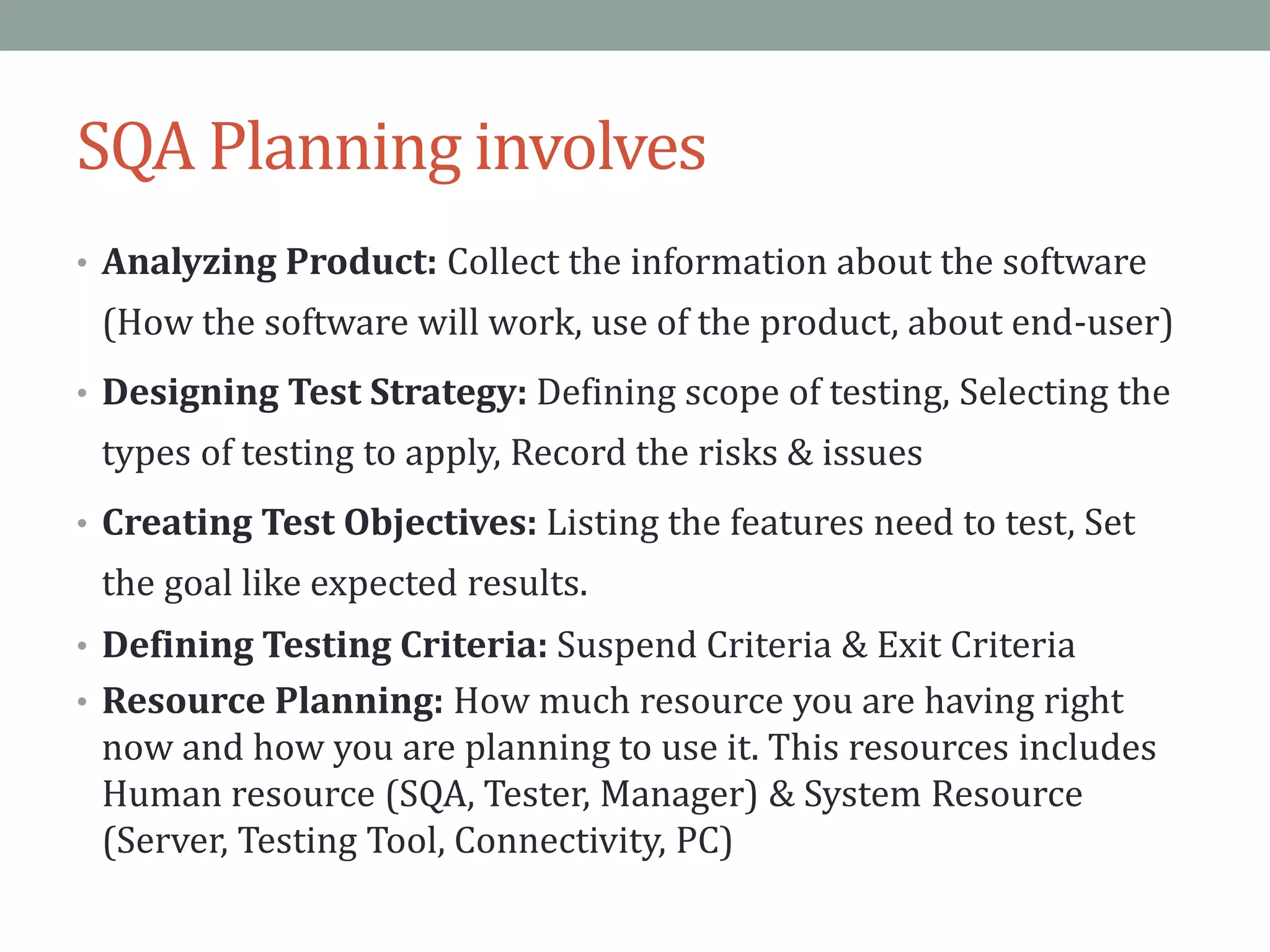 Fundamentals of Software Quality Assurance & Testing | PPTX