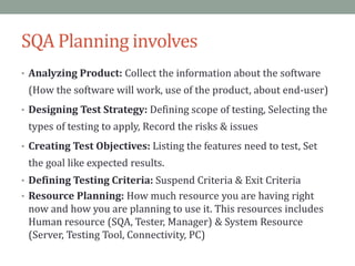 Fundamentals of Software Quality Assurance & Testing | PPTX