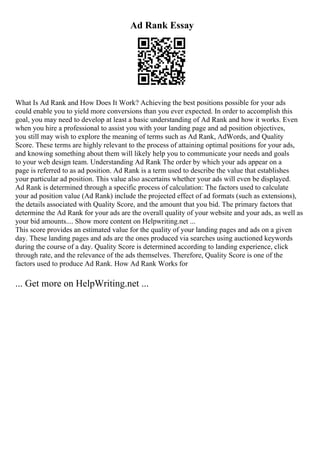 Sqa Higher English Discursive Essay Examples | PDF