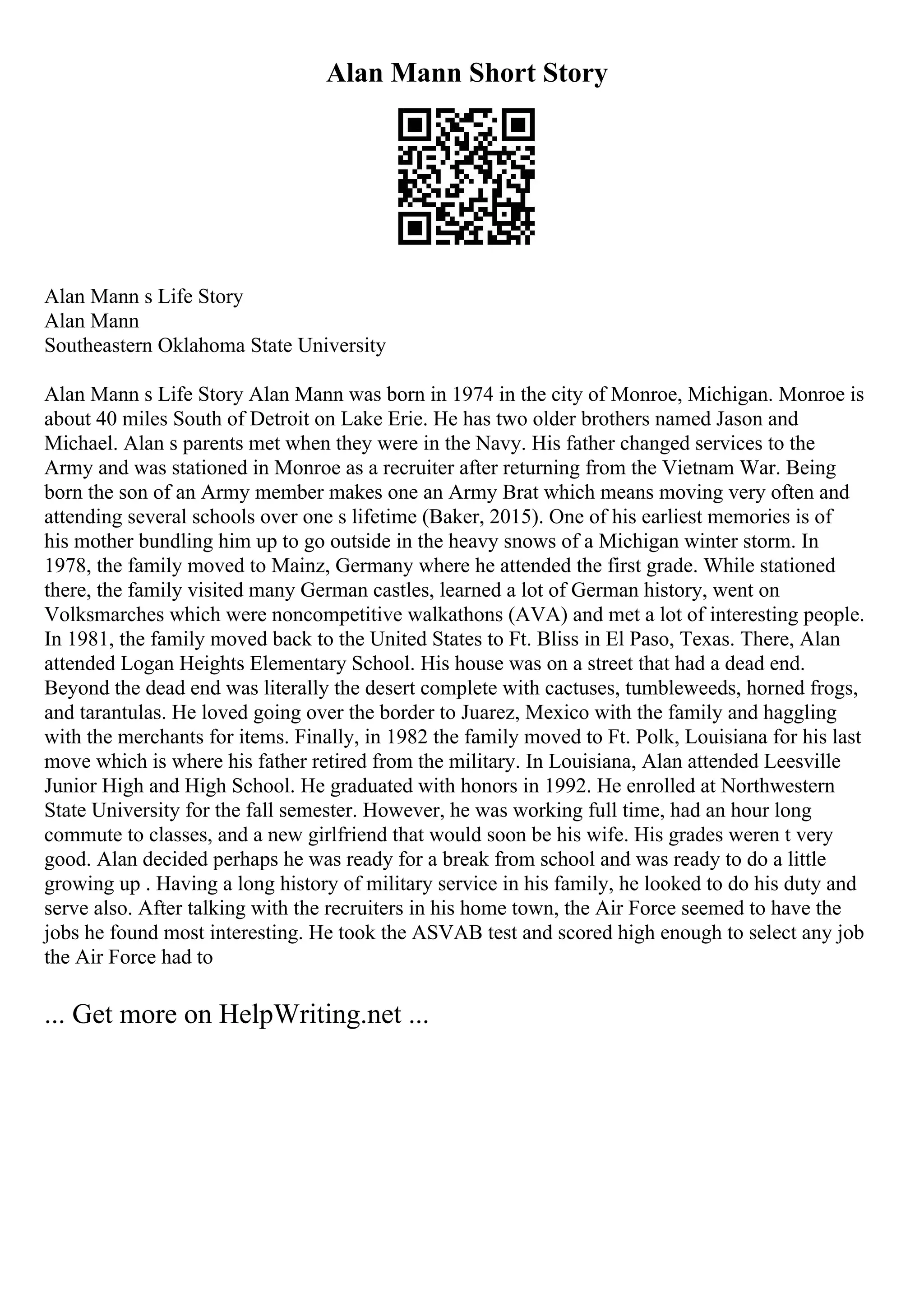 Sqa Higher English Personal Essay Examples | PDF