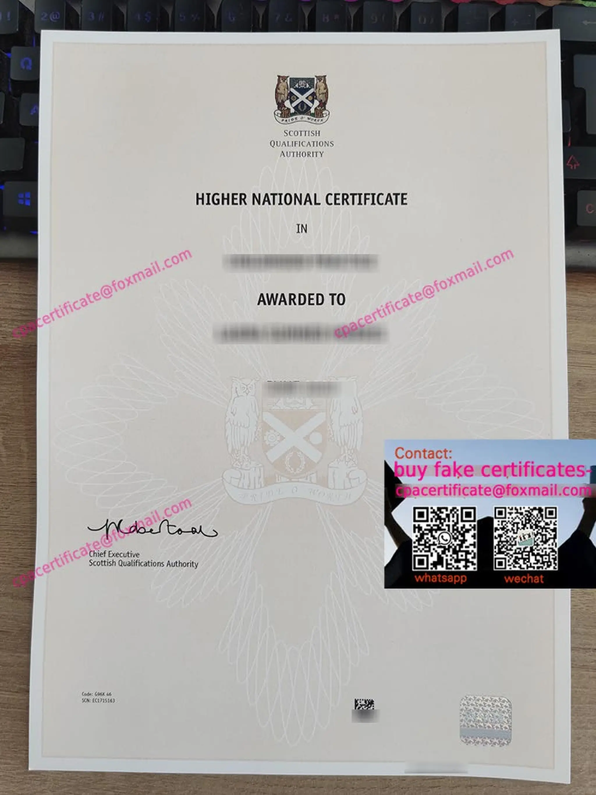 SQA HNC certificate | PDF