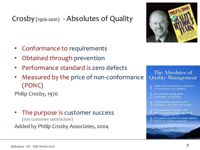 Examples How To Move Towards Zero Defects