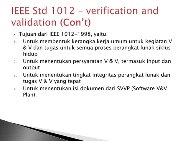 Sqa project process standards ieee software engineering standards | PPT