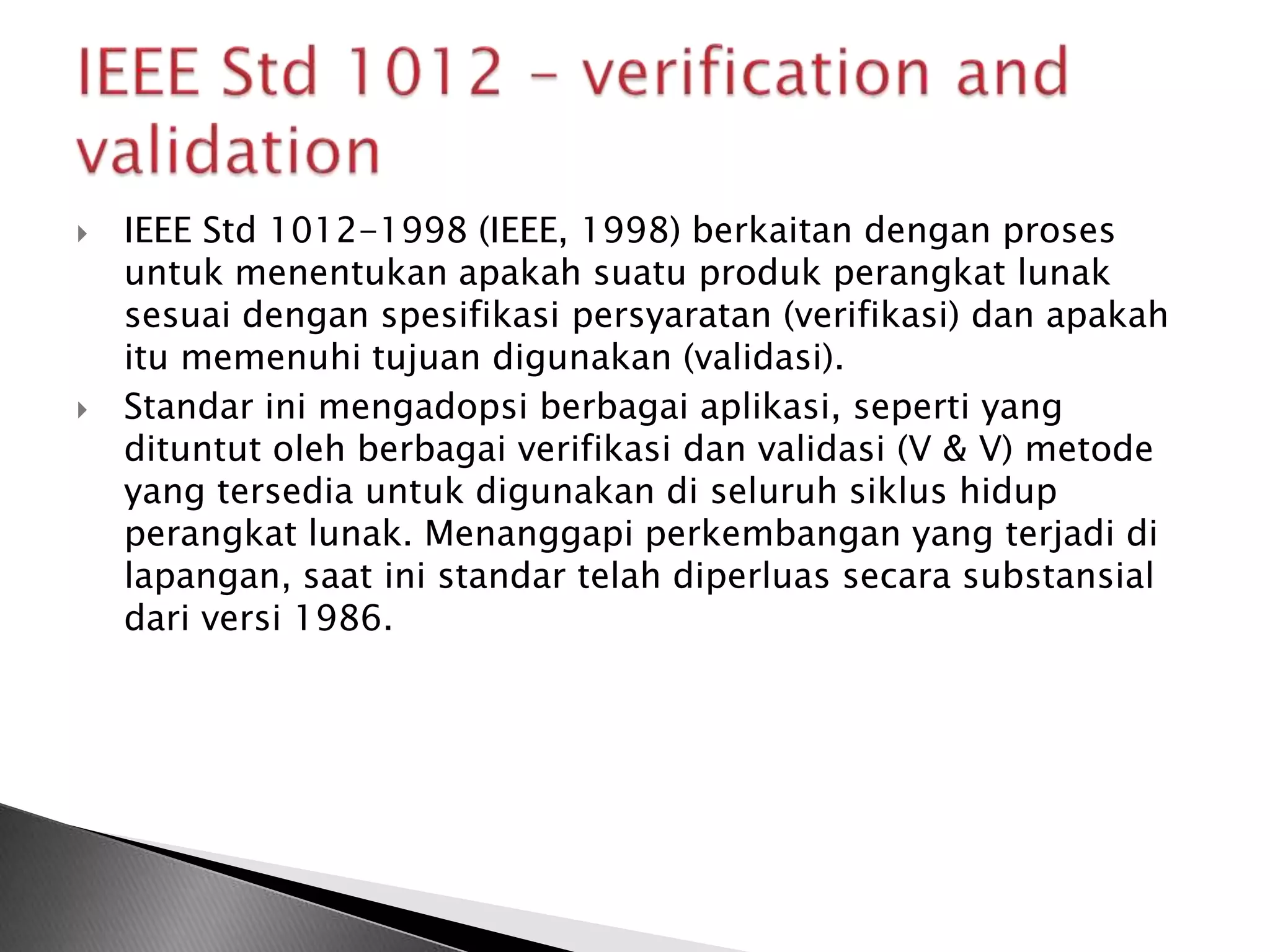 Sqa project process standards ieee software engineering standards | PPT Sqa project process standards ieee software engineering standards | PPT