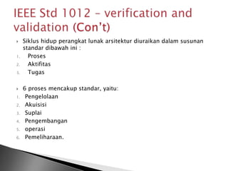 Sqa project process standards ieee software engineering standards | PPTX