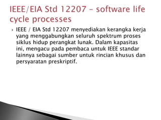 Sqa project process standards ieee software engineering standards | PPTX