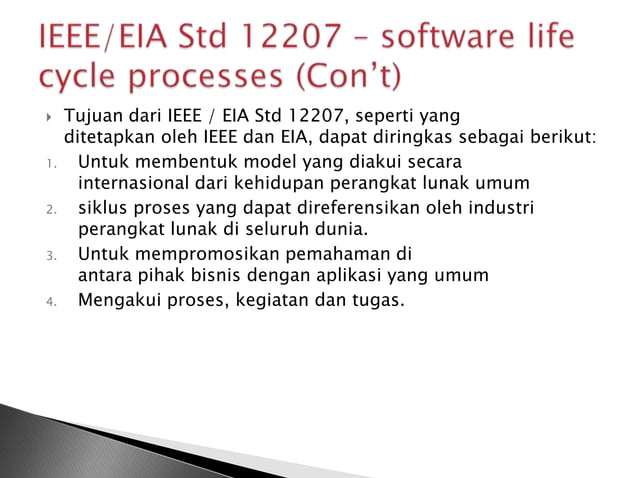 Sqa project process standards ieee software engineering standards | PPTX