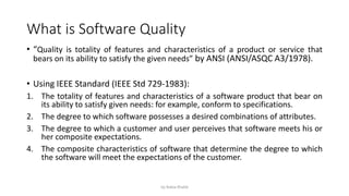 SQA_Session2.pptx | Computer Software and Applications | Computing