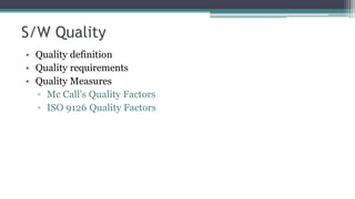 Software Quality Assurance - Software Engineering | PDF