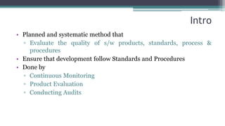 Software Quality Assurance - Software Engineering | PDF