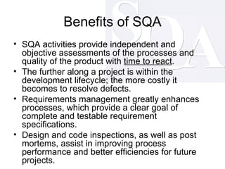 SQA V And V Intro & History | PPT