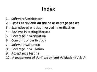 Verification and Validation | PDF