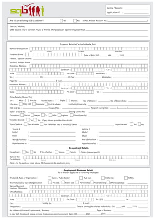 SQB FORM | PDF