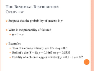 The Binomial, Poisson, and Normal Distributions | PPTX