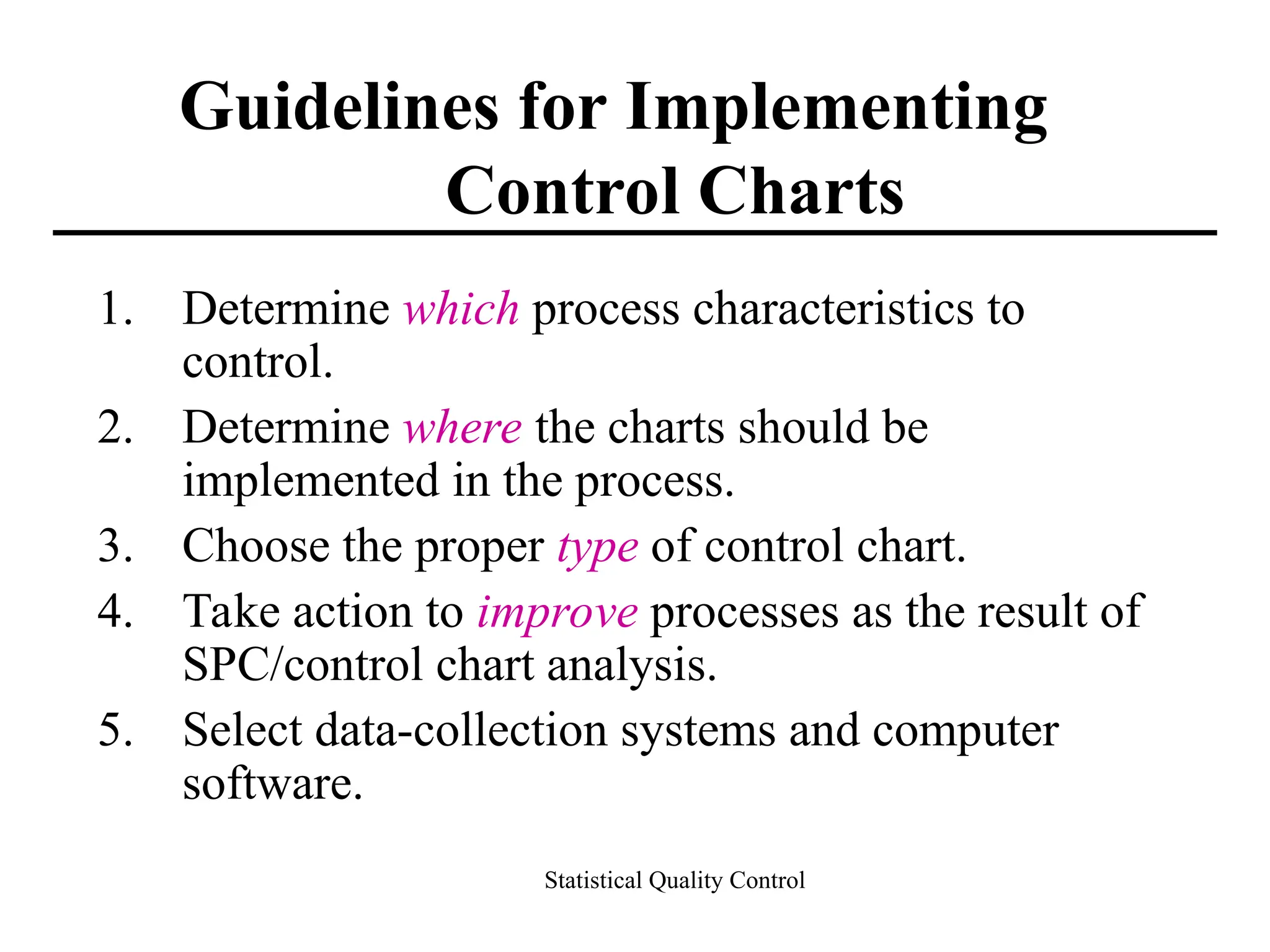 Control chart for attributes in Statistical Quality control | PPT