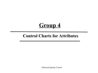 Control chart for attributes in Statistical Quality control | PPT