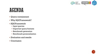 SQCFramework: SPARQL Query Containment Benchmarks Generation Framework | PDF | Databases ...
