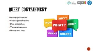 SQCFramework: SPARQL Query Containment Benchmarks Generation Framework | PDF | Databases ...