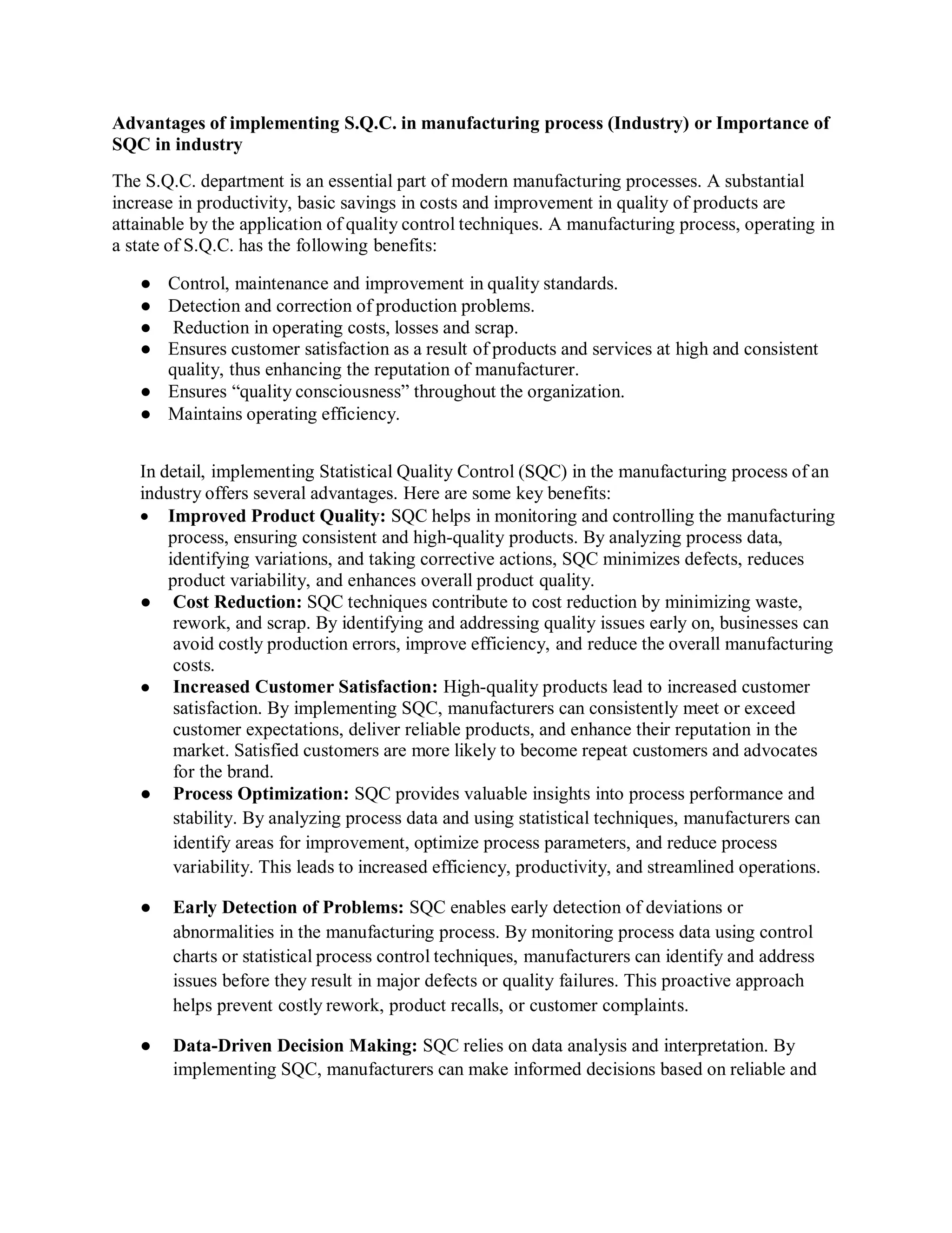 SQC Introduction_Dimensions_7Quality Control Tools | PDF SQC Introduction_Dimensions_7Quality Control Tools | PDF