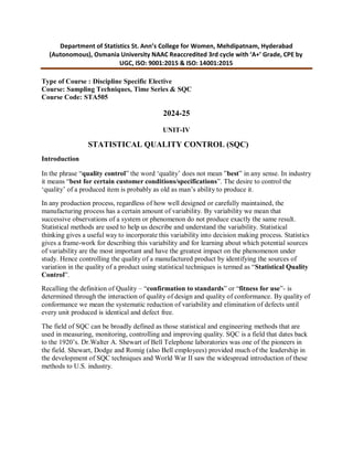 SQC Introduction_Dimensions_7Quality Control Tools | PDF