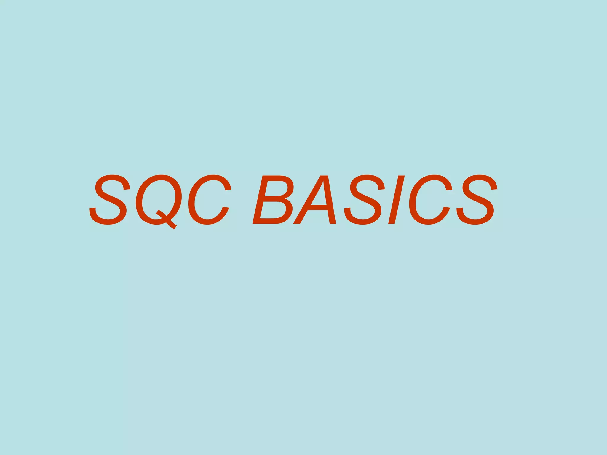 Statistical Quality Control Ppt