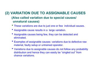 STATISTICAL QUALITY CONTROL | PPT | Physics | Science