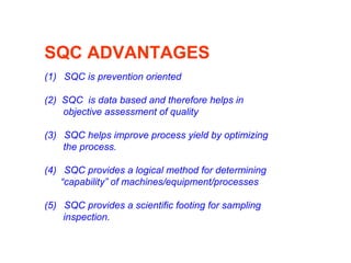 STATISTICAL QUALITY CONTROL | PPT