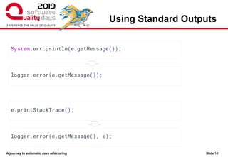 Automatic Java Refactoring | PPT