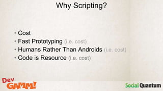 Lua. The Splendors and Miseries of Game Scripting | PPT