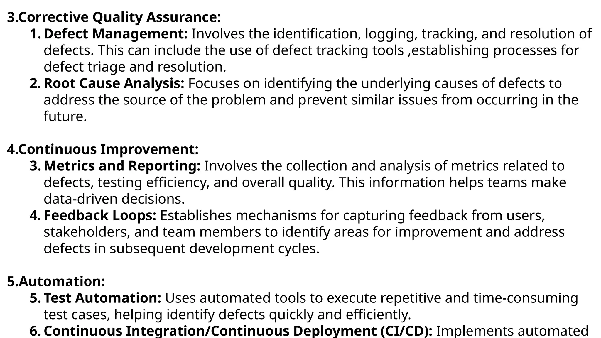 Classification of quality assurance as dealing with defects in software ...