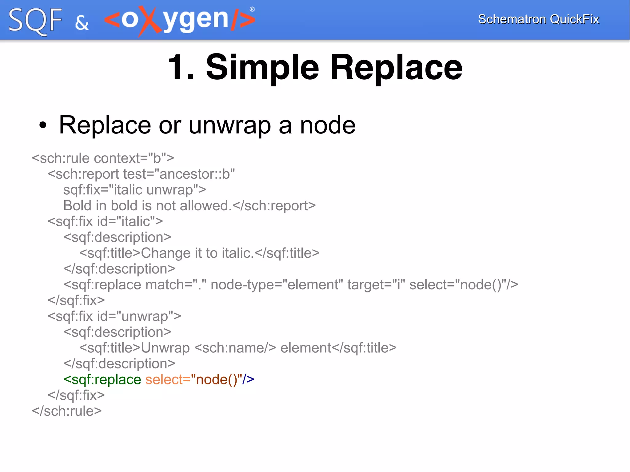 Schematron QuickFix | PDF