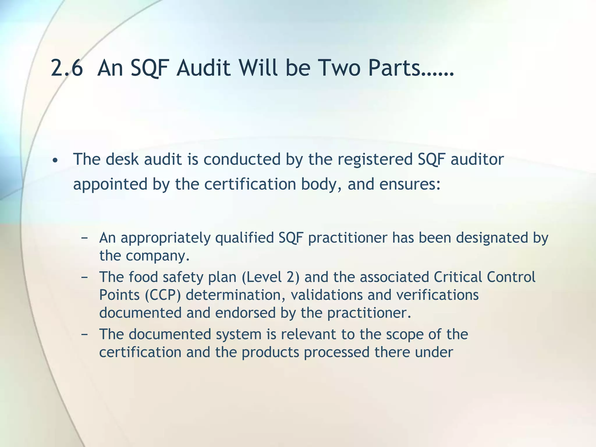 Implementing and Maintaining the Safe Quality Food (SQF) Code | PPTX