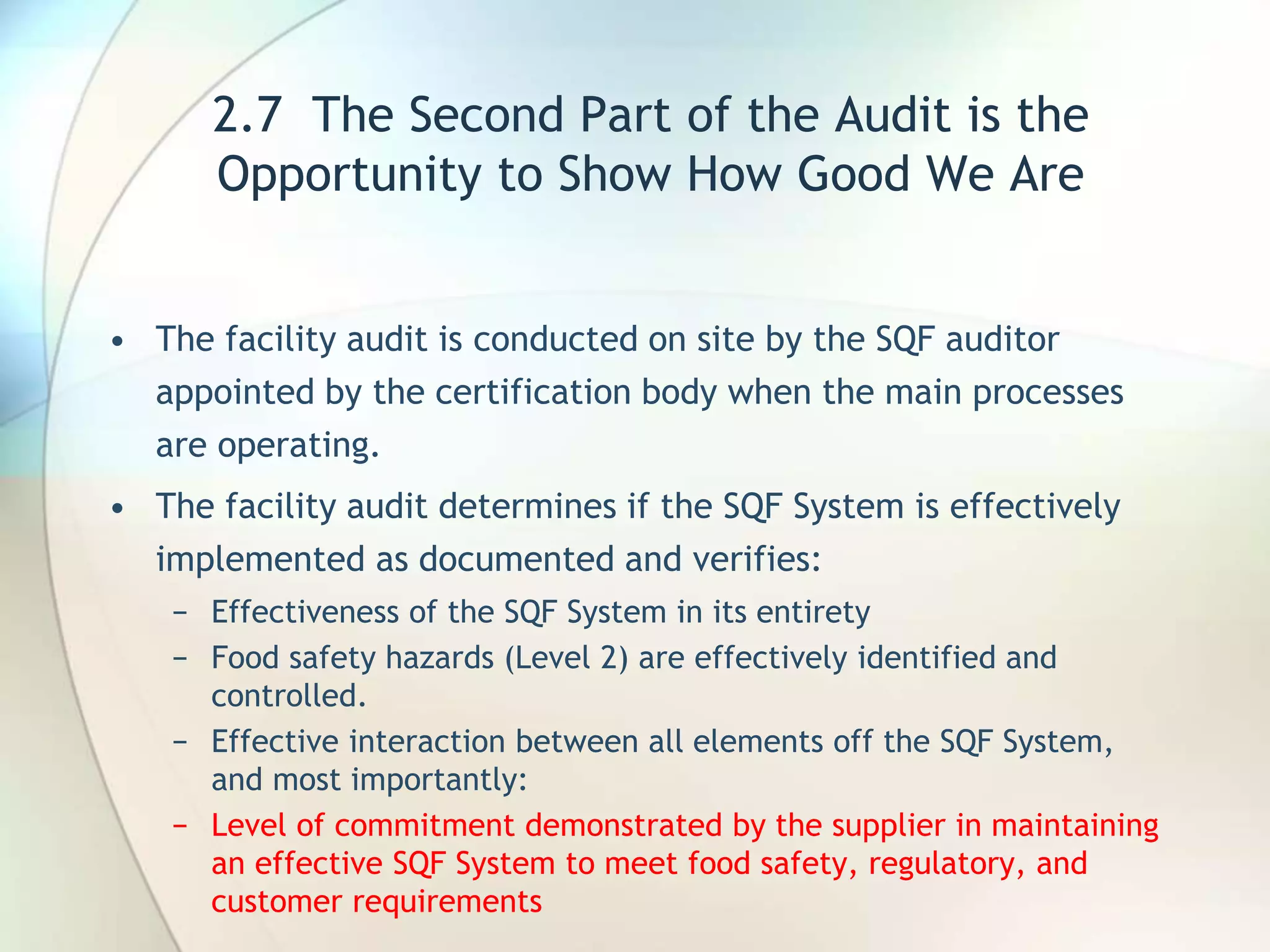 Implementing and Maintaining the Safe Quality Food (SQF) Code | PPTX