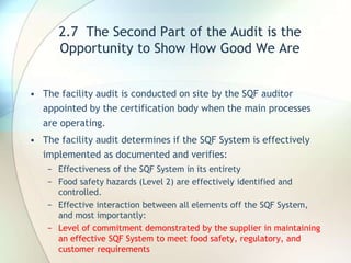 Implementing and Maintaining the Safe Quality Food (SQF) Code | PPTX