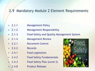 Implementing and Maintaining the Safe Quality Food (SQF) Code | PPTX