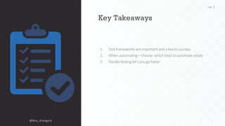 Accelerating Your Test Execution Pipeline | PPT