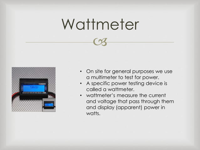4. Test instruments and their connections | PPTX