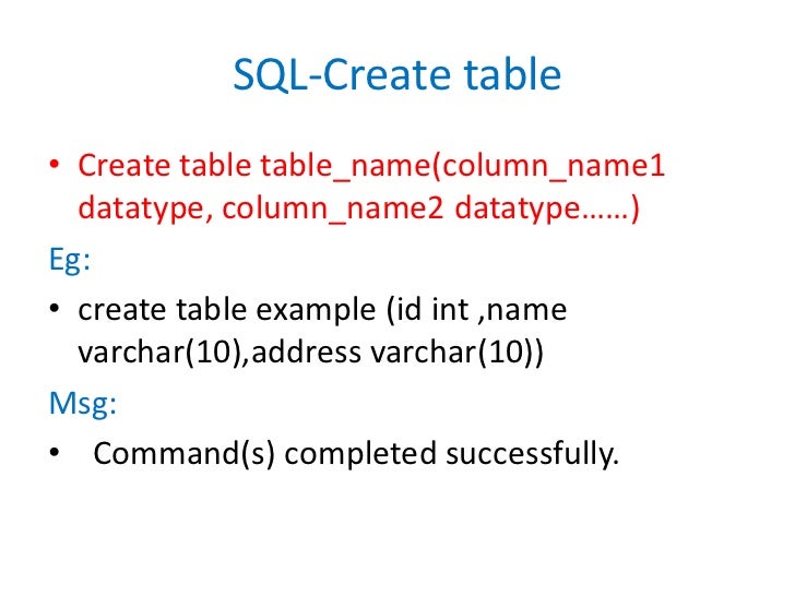 Sql