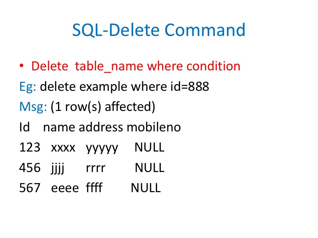 Sql