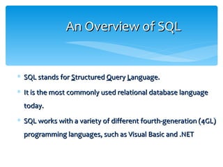 Sql | PPT