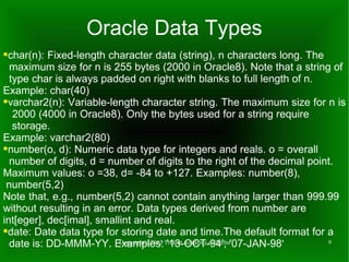 Sql | PPT | Databases | Computer Software and Applications