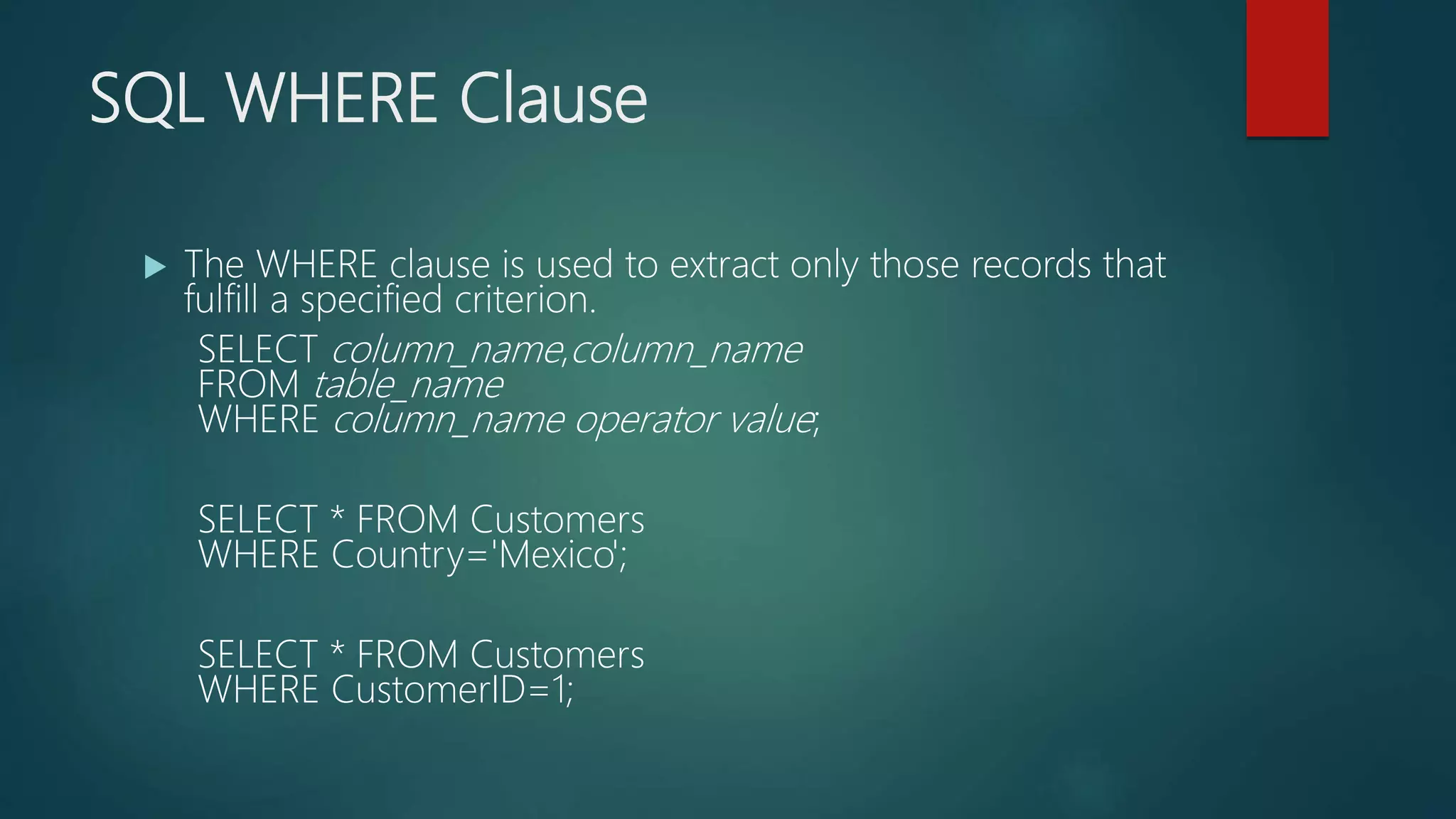 Sql Pptx Databases Computer Software And Applications