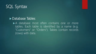 SQL | PPT