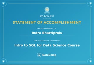 SQL for Data Science | PPT