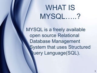 Sql and Sql commands | PPT