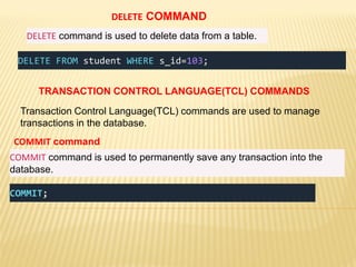 STRUCTURED QUERY LANGUAGE | PDF