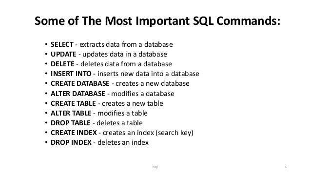 Sql Commands And Data Types Sql Basics Dbms Tutorial 0246
